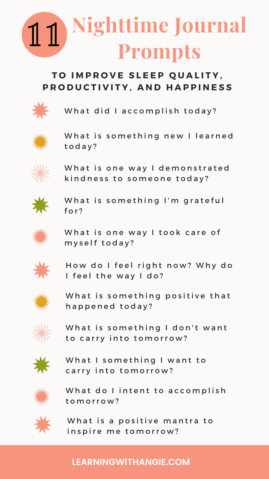 11 Before Bed Journal Prompts for Better Sleep & Productivity