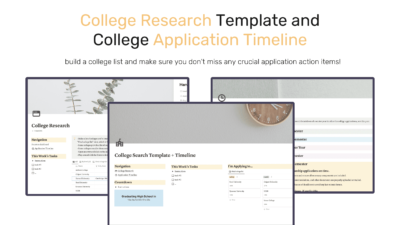 All-in-One College Application Tracking Spreadsheet to Ace College Apps