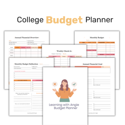Easy Printable Budget Worksheets for College Students